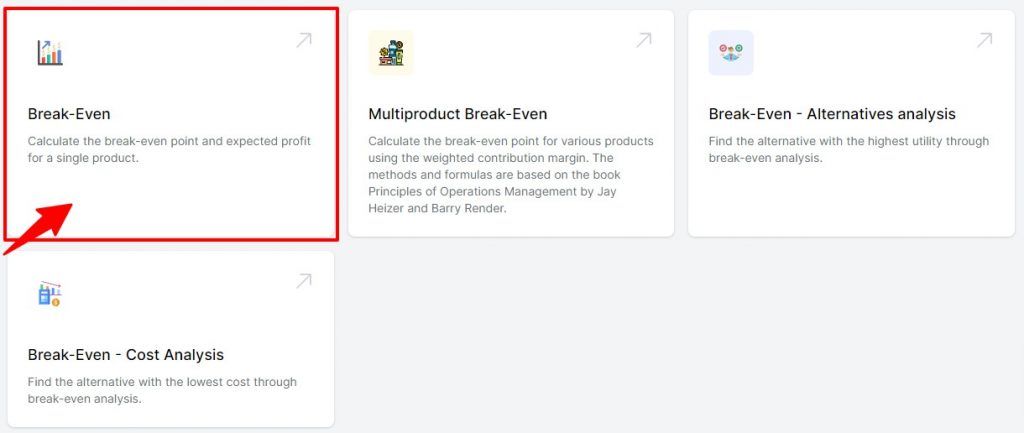 Break-even Point Analysis Calculator Online with graph 🥇
